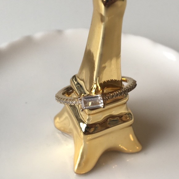 Jewelry | 14k Gold Plated Cz Ring | Poshmark